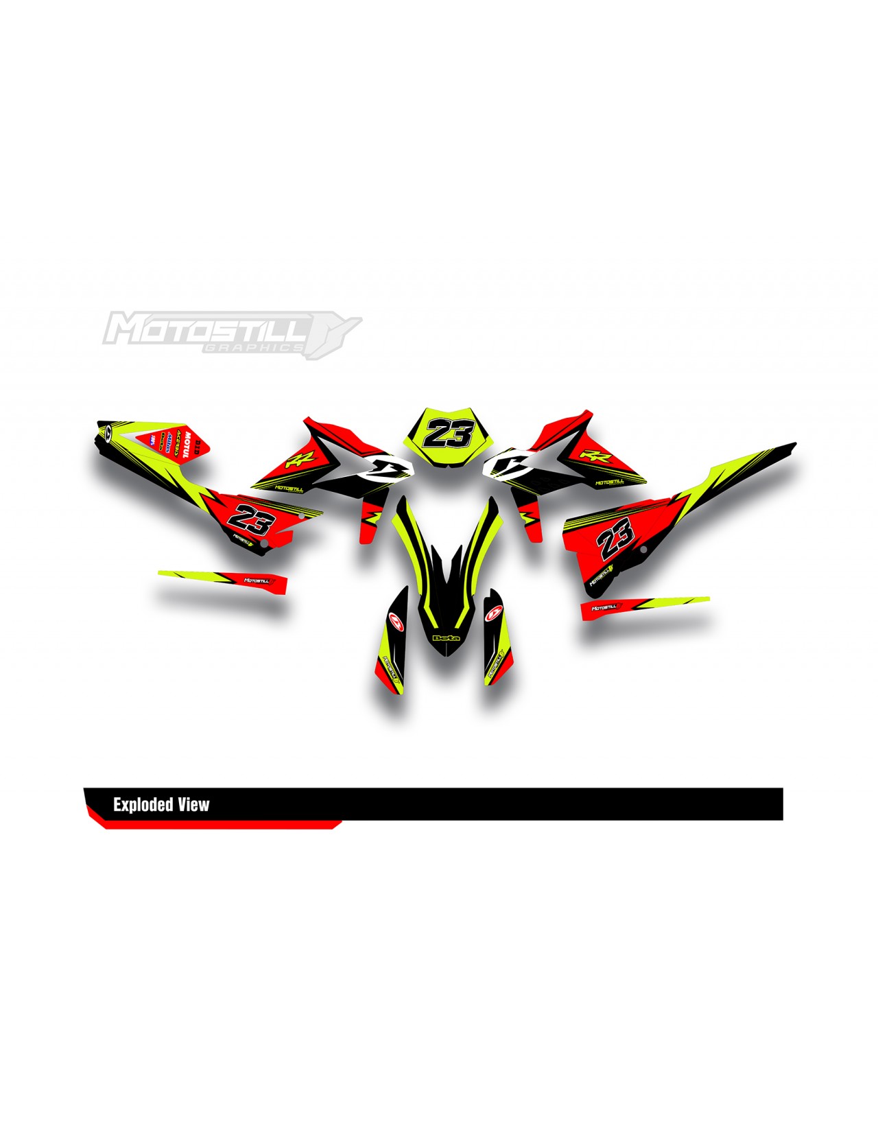 BETA RR GRAPHIC KIT | BETA RR STICKER SET | BETA RR DECAL KIT