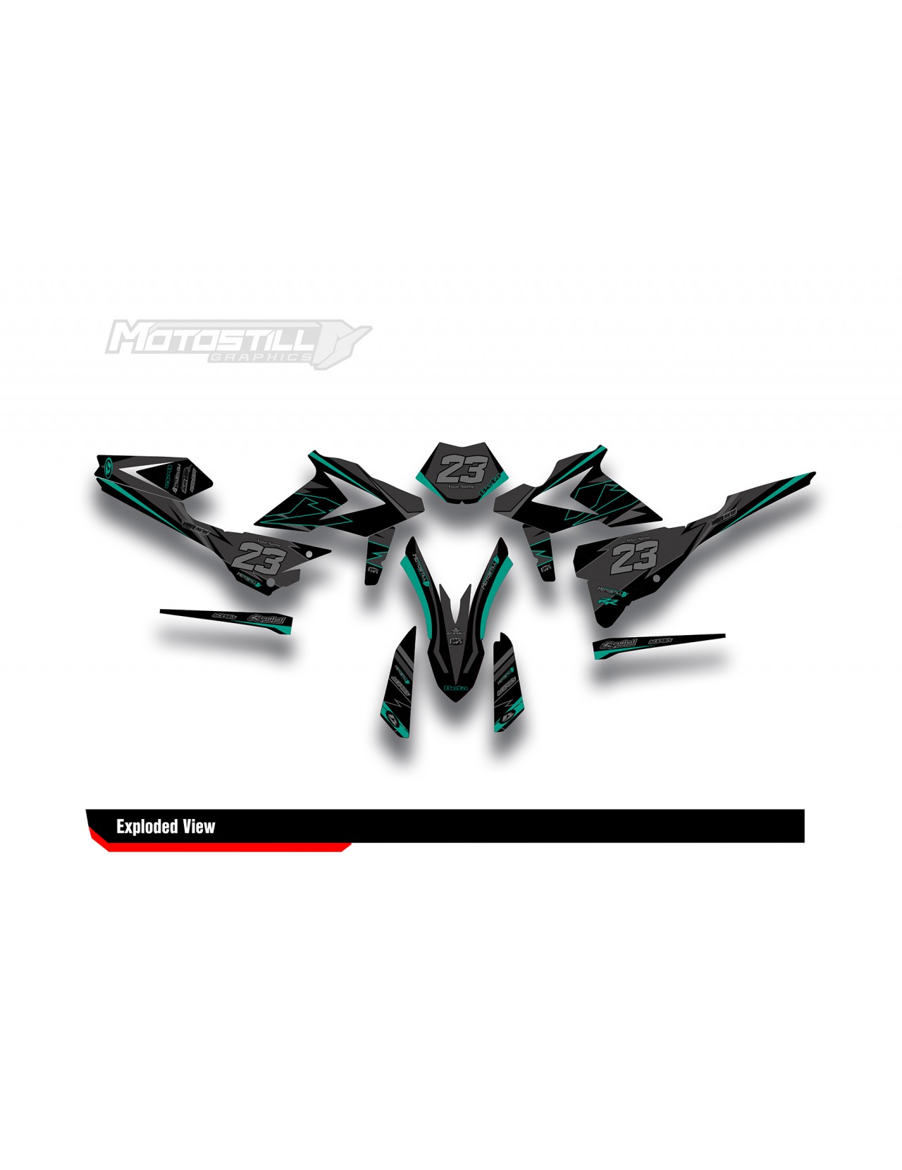BETA RR GRAPHIC KIT | BETA RR STICKER SET | BETA RR DECAL KIT