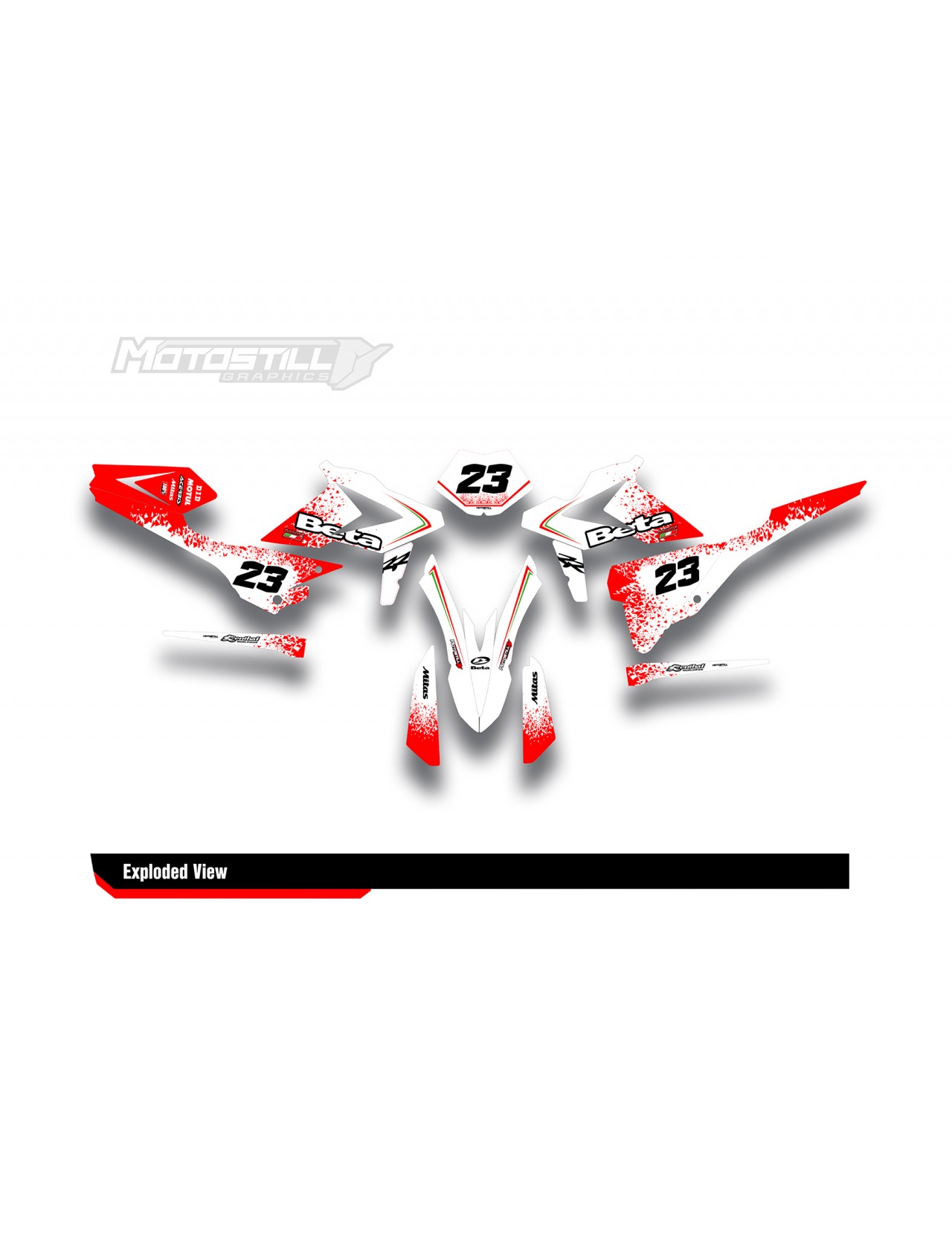 BETA RR GRAPHIC KIT | BETA RR STICKER SET | BETA RR DECAL KIT