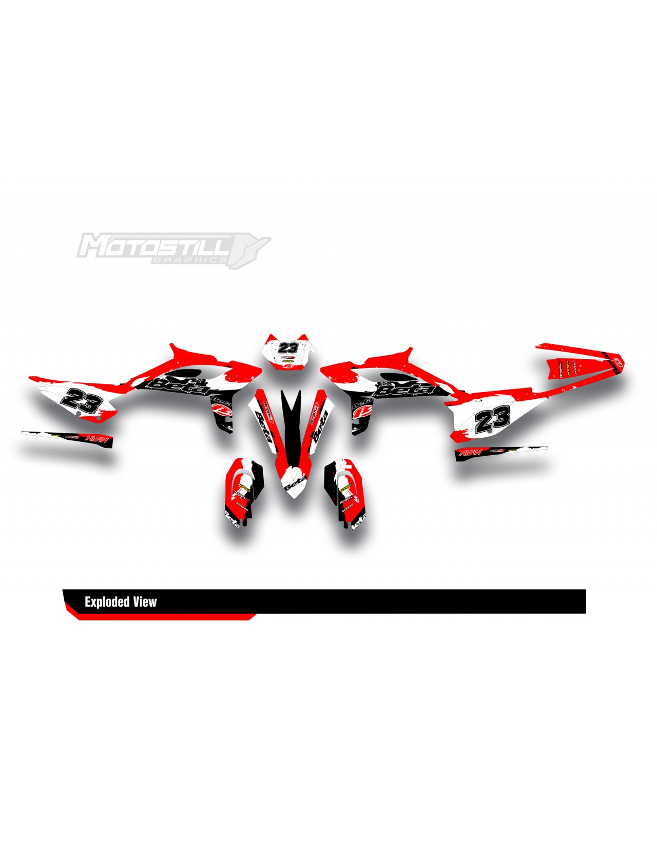 BETA RR GRAPHIC KIT | BETA RR STICKER SET | BETA RR DECAL KIT