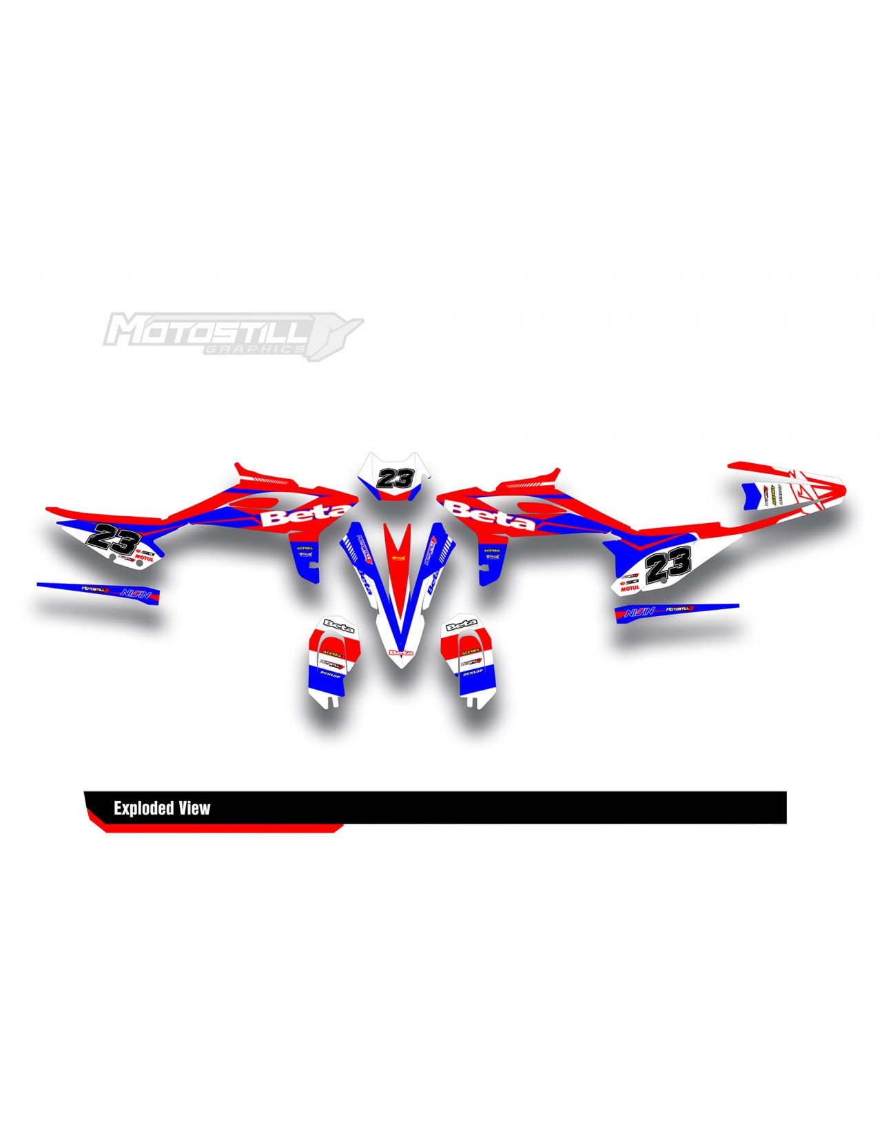 BETA RR GRAPHIC KIT | BETA RR STICKER SET | BETA RR DECAL KIT