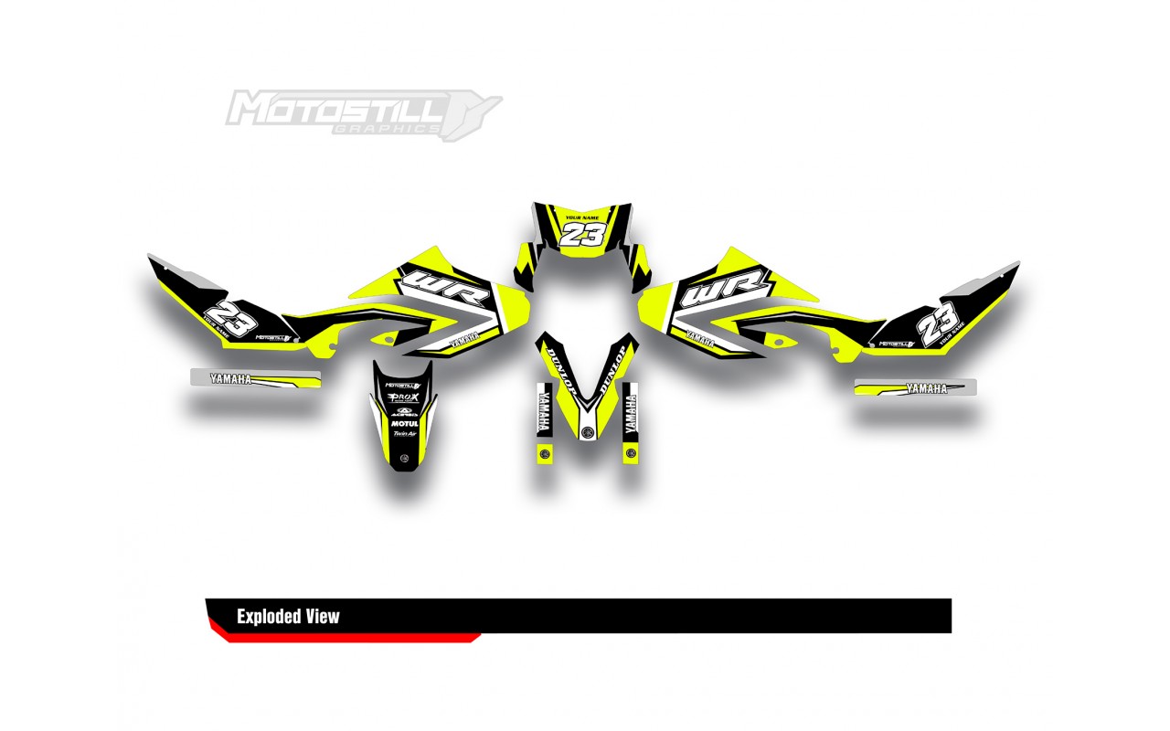 yamaha wr125 r-x graphic kit , yamaha wr125 r-x sticker kit , yamaha ...