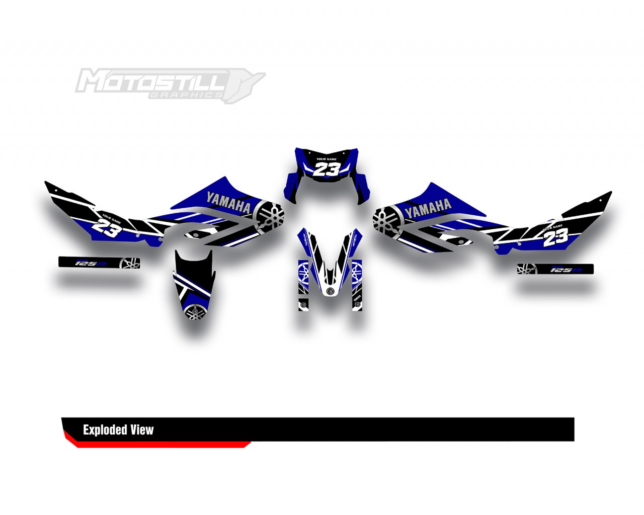 yamaha wr125 r-x graphic kit , yamaha wr125 r-x sticker kit , yamaha ...