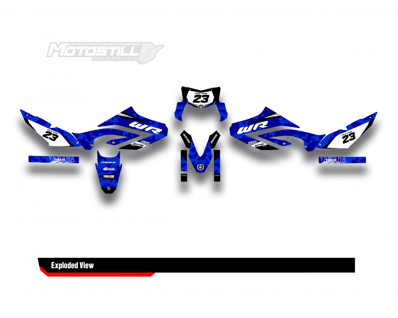 yamaha wr125 r-x graphic kit , yamaha wr125 r-x sticker kit , yamaha ...