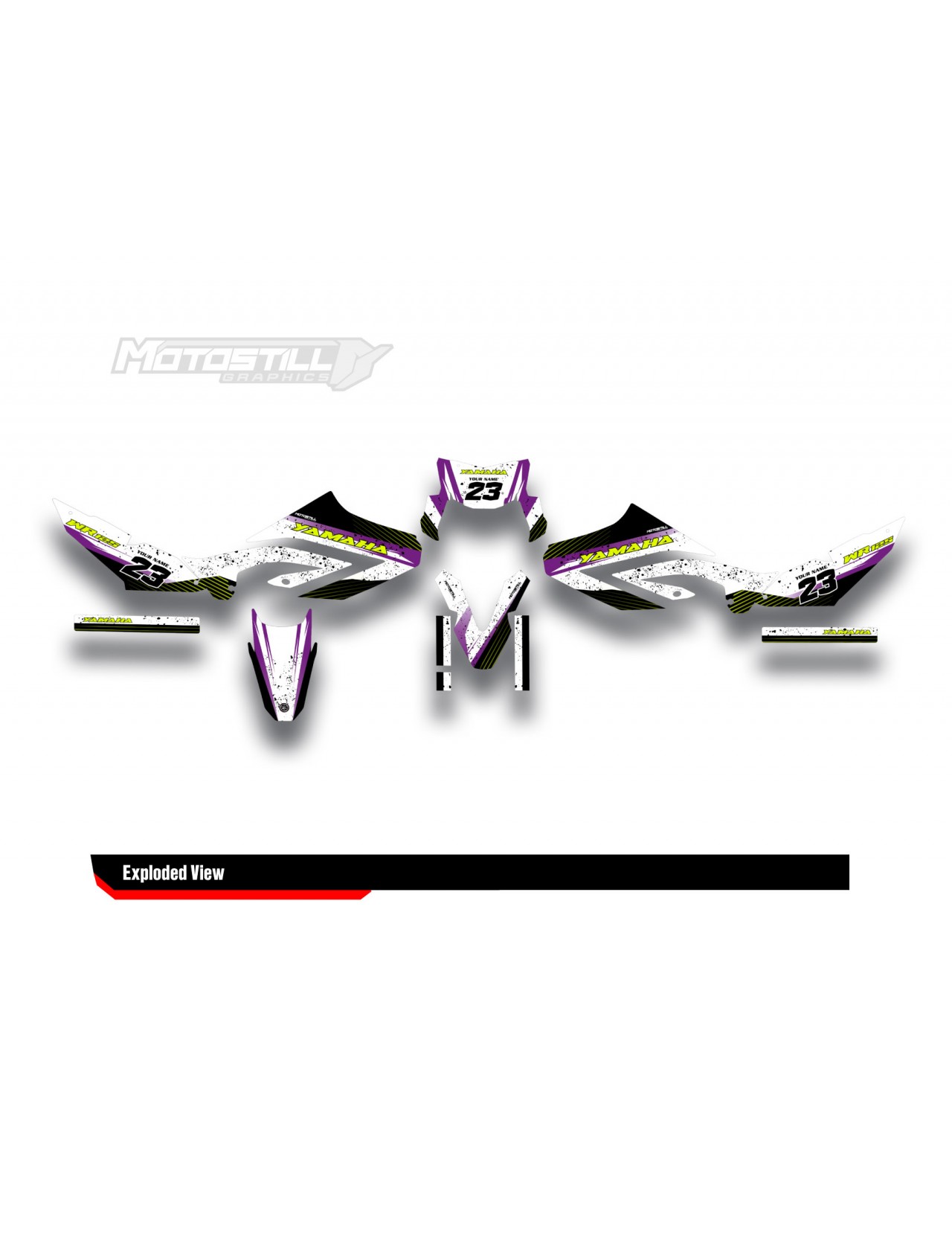 yamaha wr125 r-x graphic kit , yamaha wr125 r-x sticker kit , yamaha ...