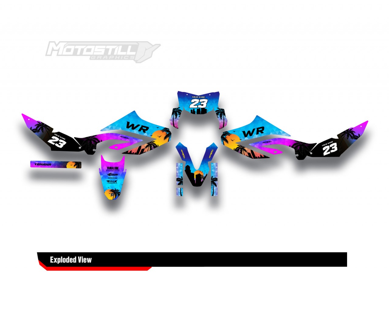 yamaha wr125 r-x graphic kit , yamaha wr125 r-x sticker kit , yamaha ...