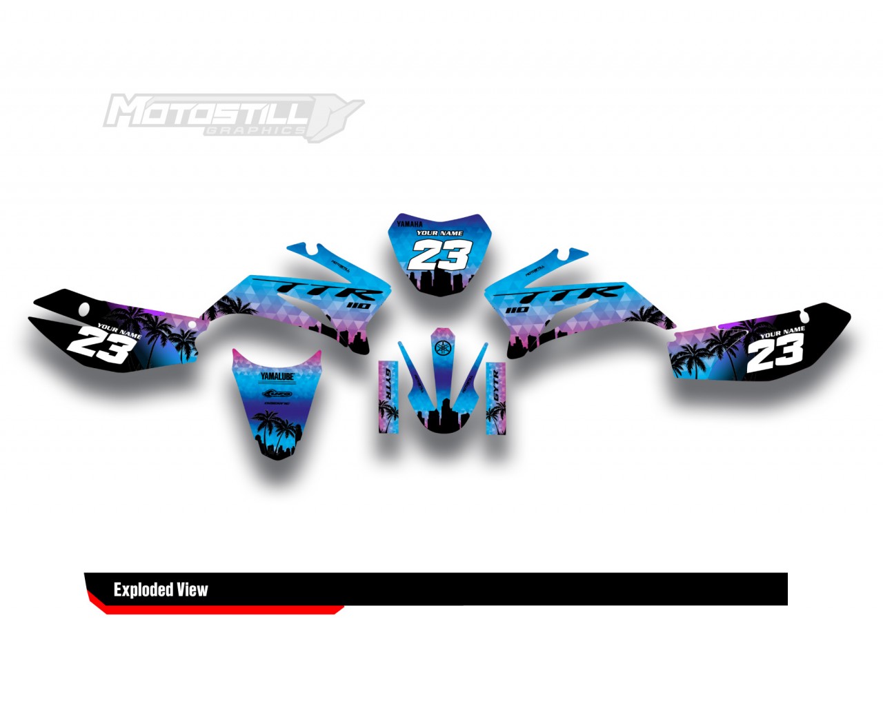 yamaha tt-r110 graphic kit , yamaha tt-r110 sticker kit , yamaha tt ...