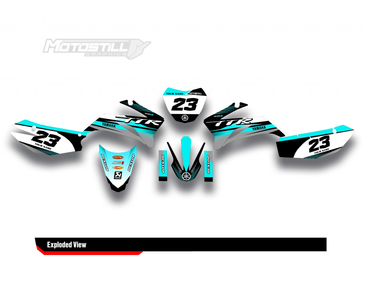 yamaha tt-r110 graphic kit , yamaha tt-r110 sticker kit , yamaha tt ...
