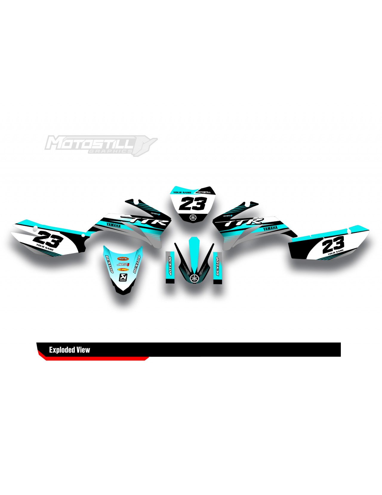 yamaha tt-r110 graphic kit , yamaha tt-r110 sticker kit , yamaha tt ...