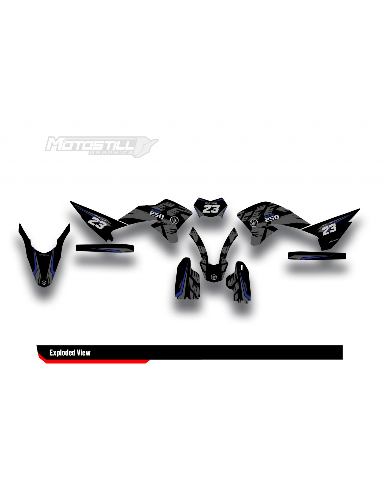 yamaha wr250 r-x graphic kit , yamaha wr250 r-x sticker kit , yamaha ...