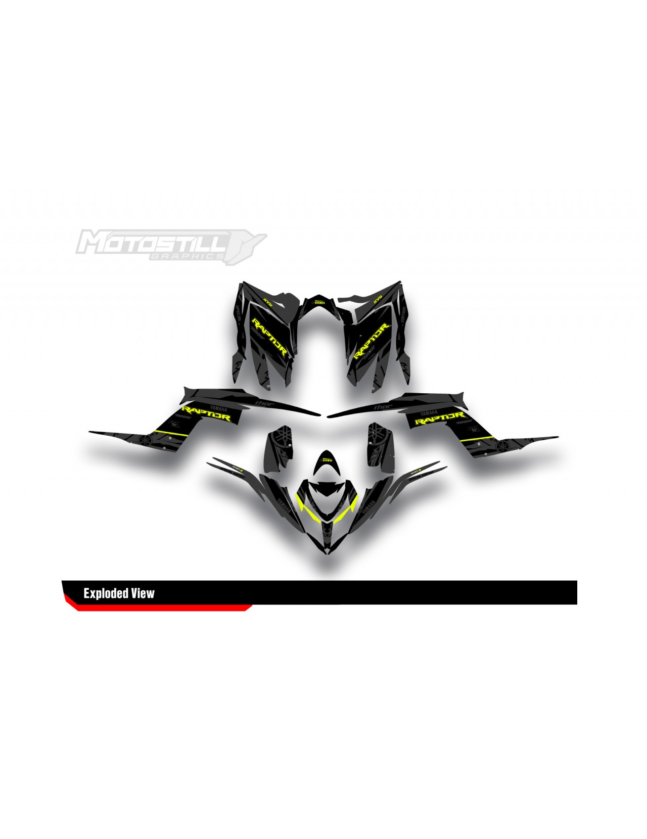 yamaha atv raptor 700 2013-2019 full graphic | yamaha atv raptor 700 ...