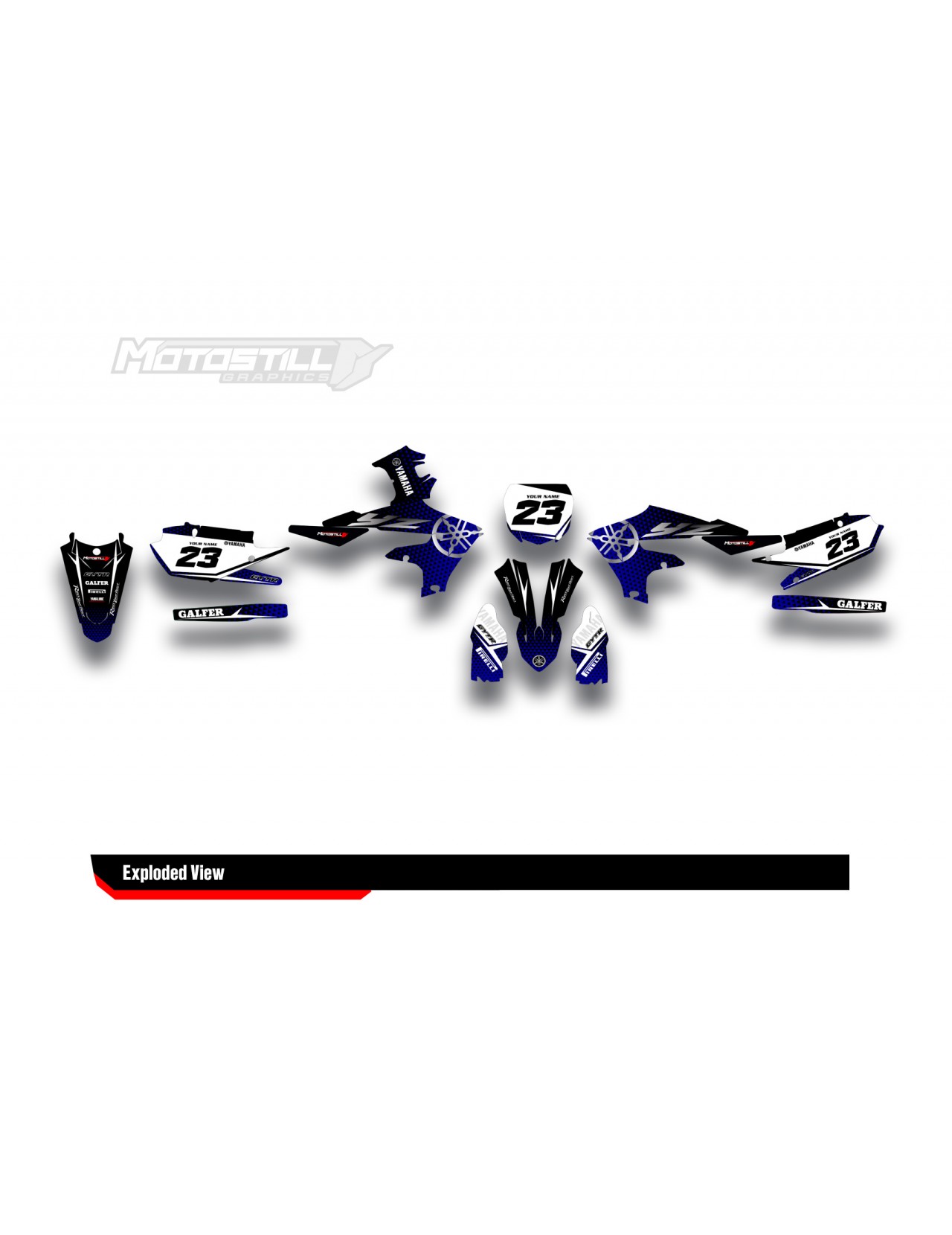 yamaha yz 250 f graphic kit , yamaha yz 450 f sticker kit , yamaha yz ...