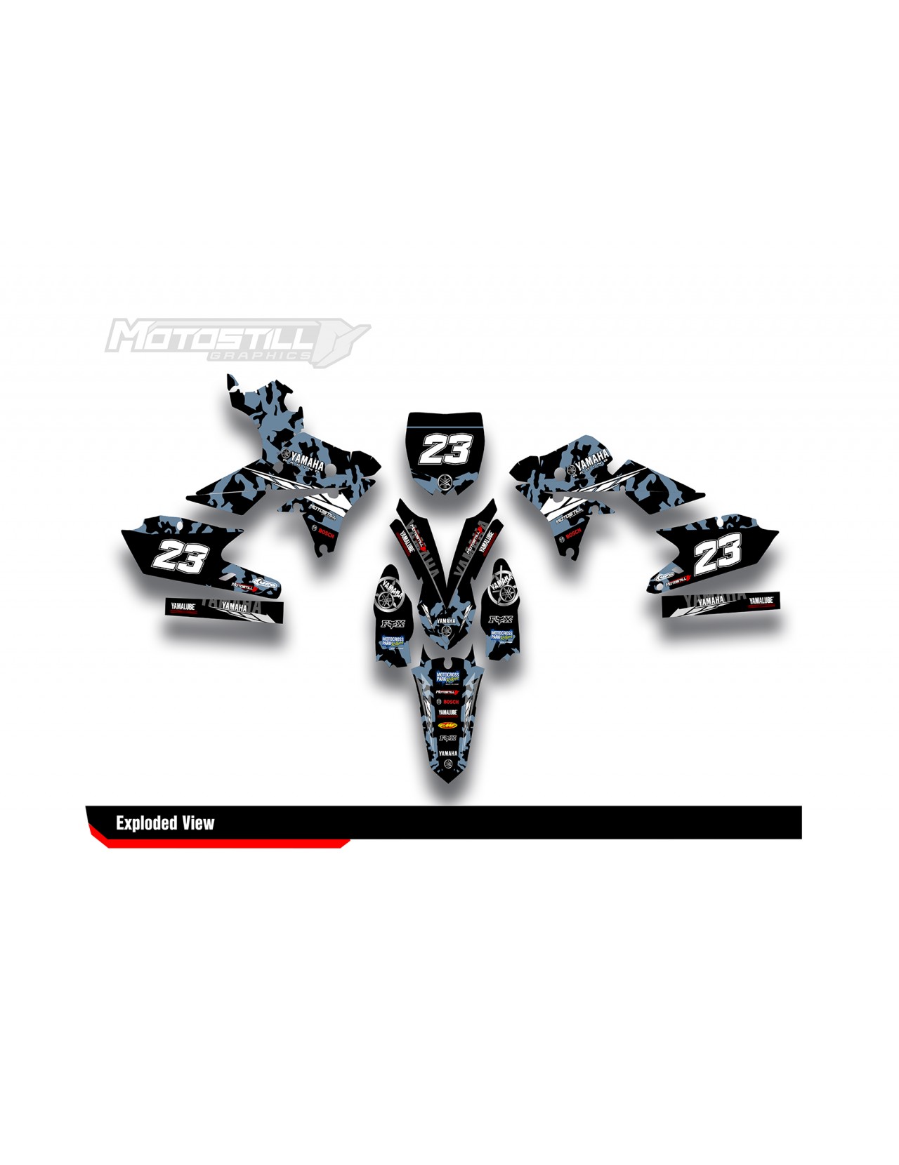 yamaha yz 250 f graphic kit , yamaha yz 450 f sticker kit , yamaha yz ...