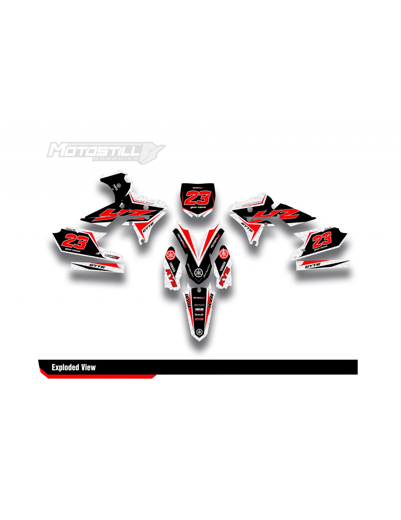 yamaha yz 250 f graphic kit , yamaha yz 450 f sticker kit , yamaha yz ...