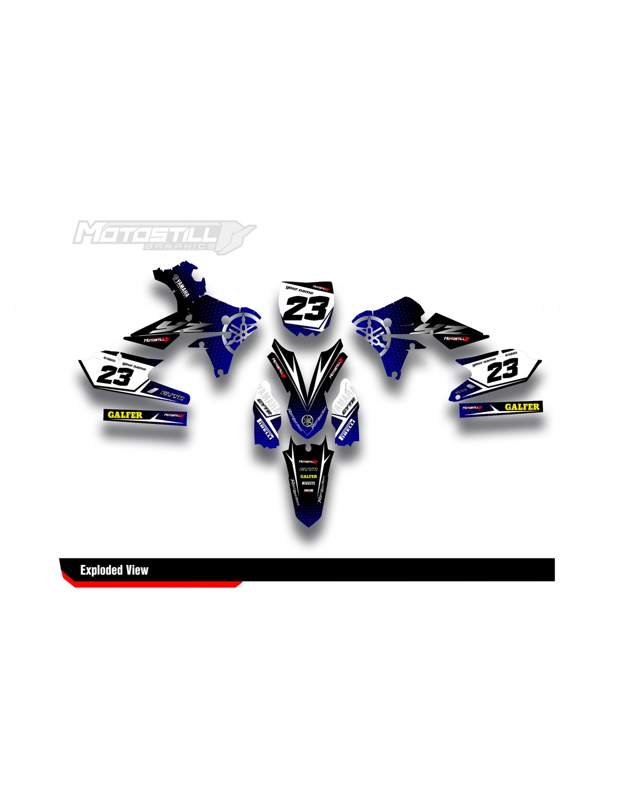 yamaha yz 250 f graphic kit , yamaha yz 450 f sticker kit , yamaha yz ...