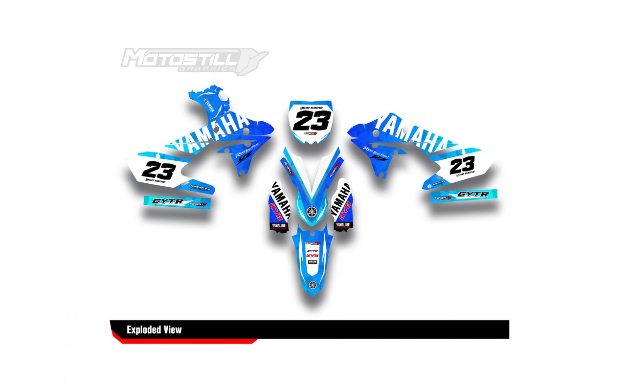 yamaha yz 250 f graphic kit , yamaha yz 450 f sticker kit , yamaha yz ...
