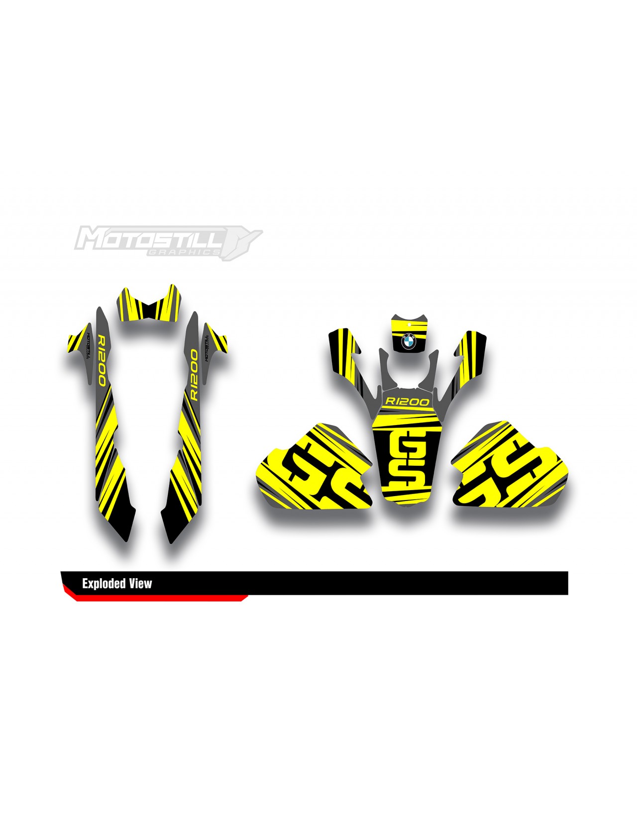 BMW GS 1200 ADV 2014 2015 2016 2017 2018 2019 2020 GRAPHIC STICKER SET ...