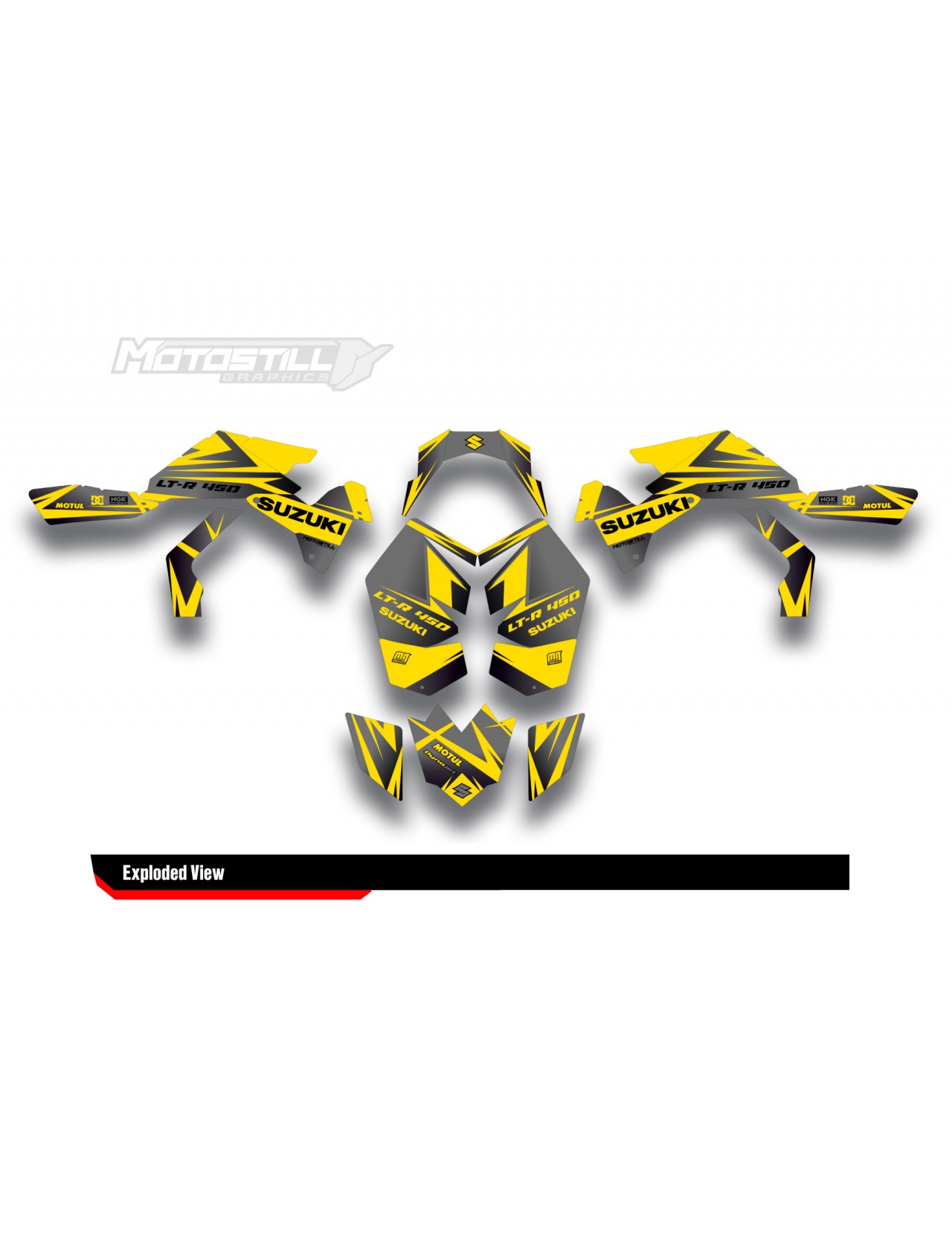 SUZUKI LTR450 GRAPHIC KIT | SUZUKI LTR450 STICKER SET | SUZUKI LTR450 ...