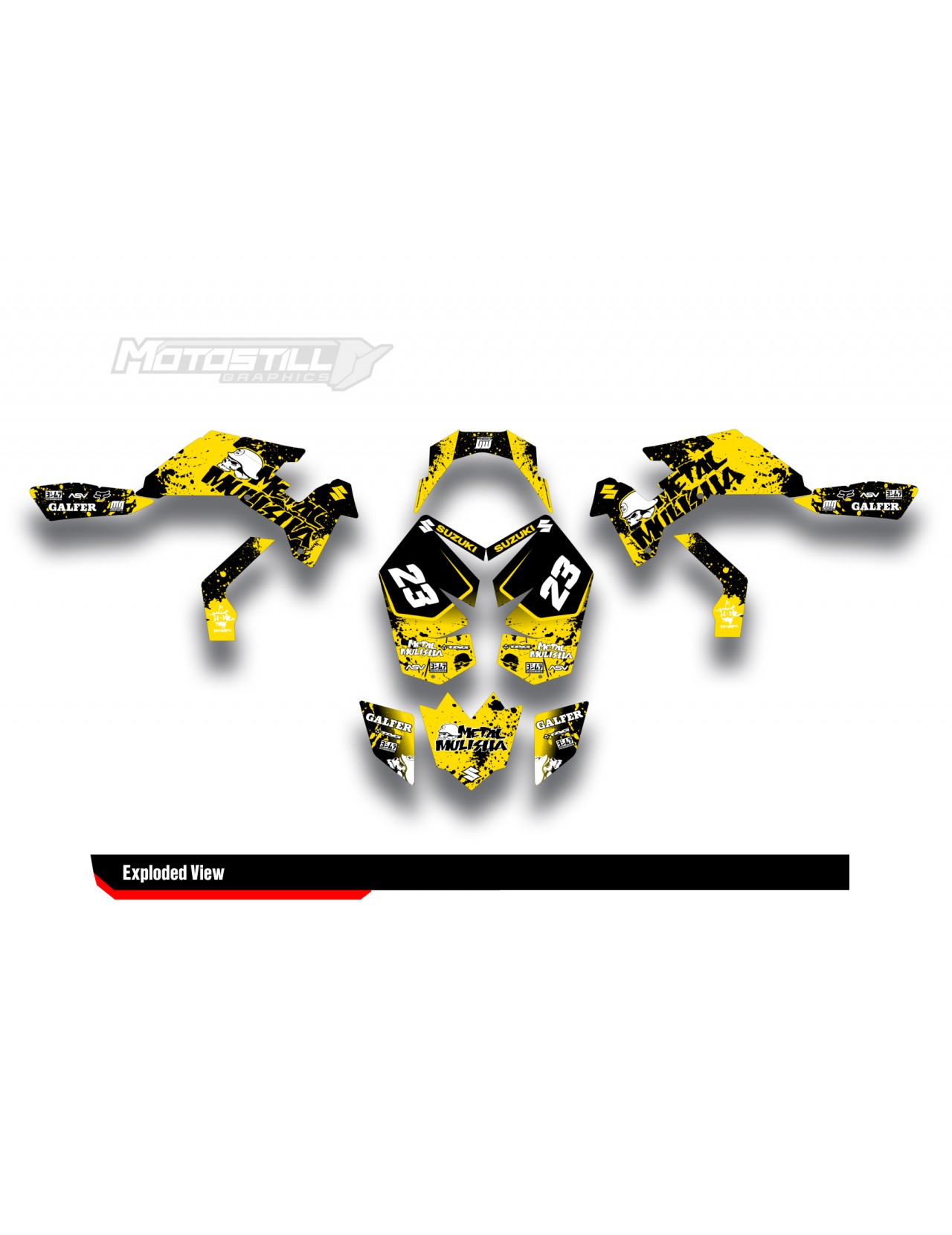 SUZUKI LTR450 GRAPHIC KIT | SUZUKI LTR450 STICKER SET | SUZUKI LTR450 ...
