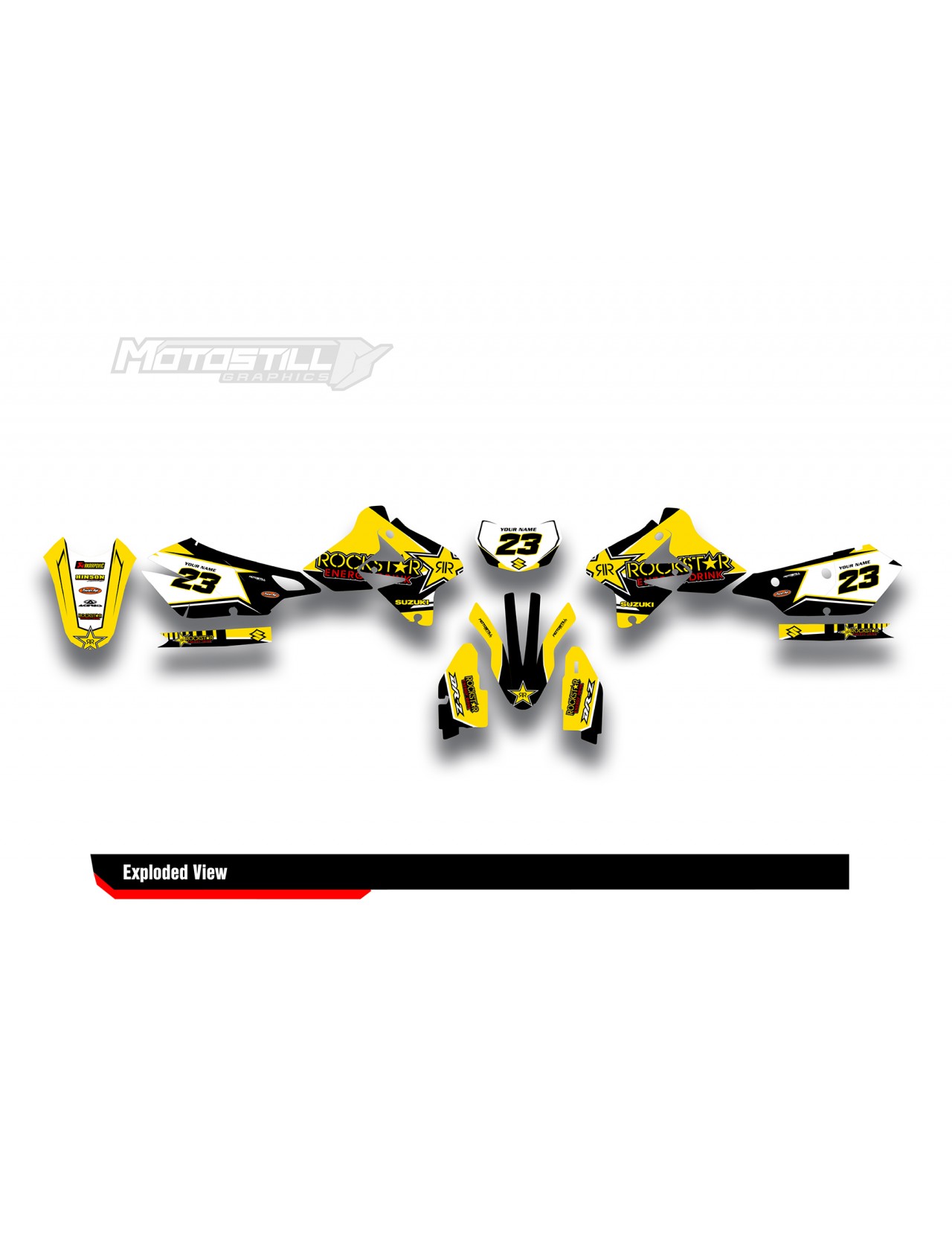 SUZUKI DRZ GRAPHIC KIT | SUZUKI DRZ STICKER SET | SUZUKI DRZ DECAL KIT ...