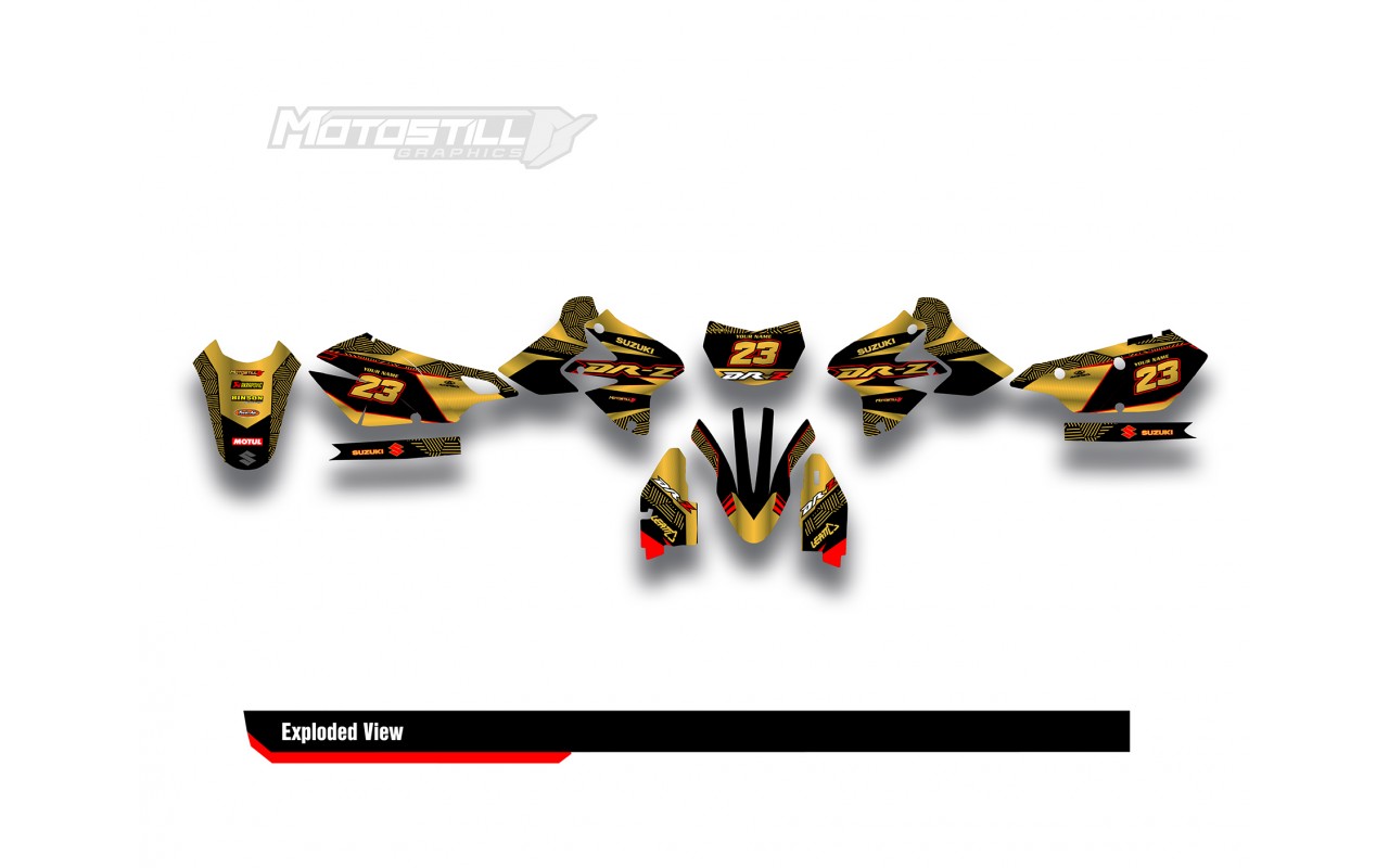 SUZUKI DRZ GRAPHIC KIT | SUZUKI DRZ STICKER SET | SUZUKI DRZ DECAL KIT ...