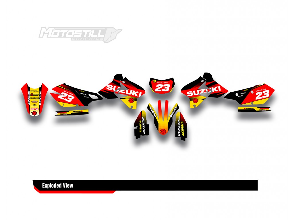 Suzuki DRZ400 Decals Blue Swingarm Decals For Suzuki DRZ400 – DRZ400E ...