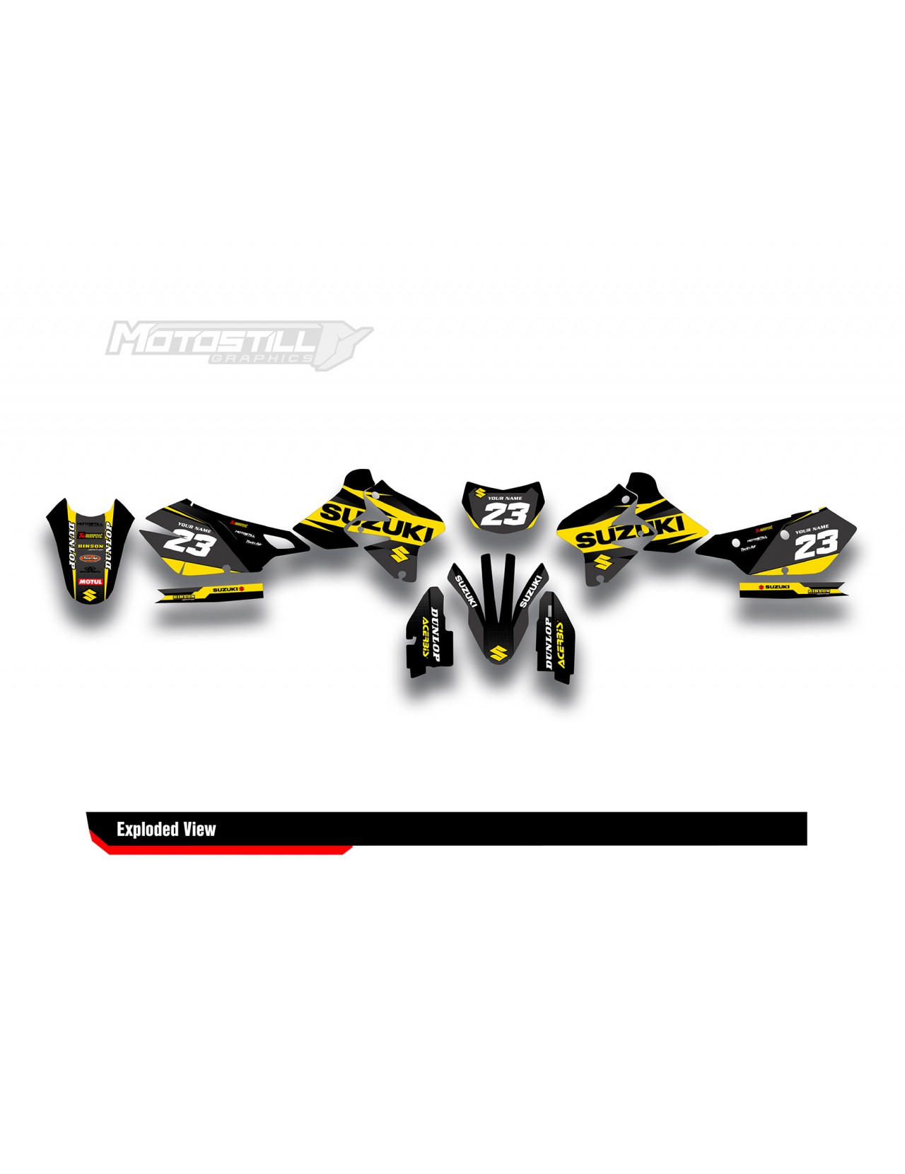 SUZUKI DRZ GRAPHIC KIT | SUZUKI DRZ STICKER SET | SUZUKI DRZ DECAL KIT ...