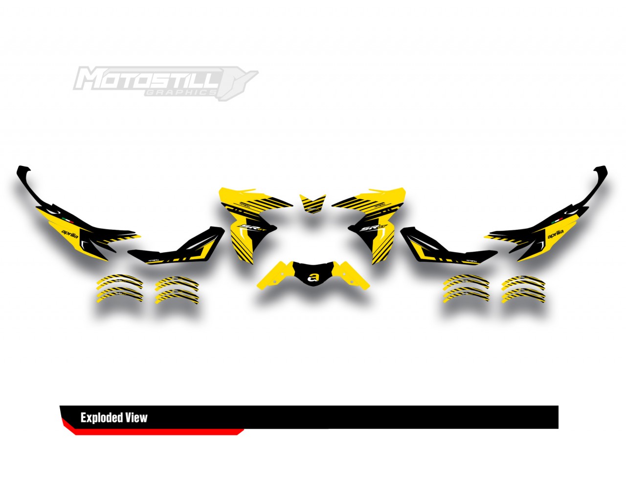 aprilia sr gt 125-200 sticker kit | aprilia sr gt 125-200 graphic kit ...