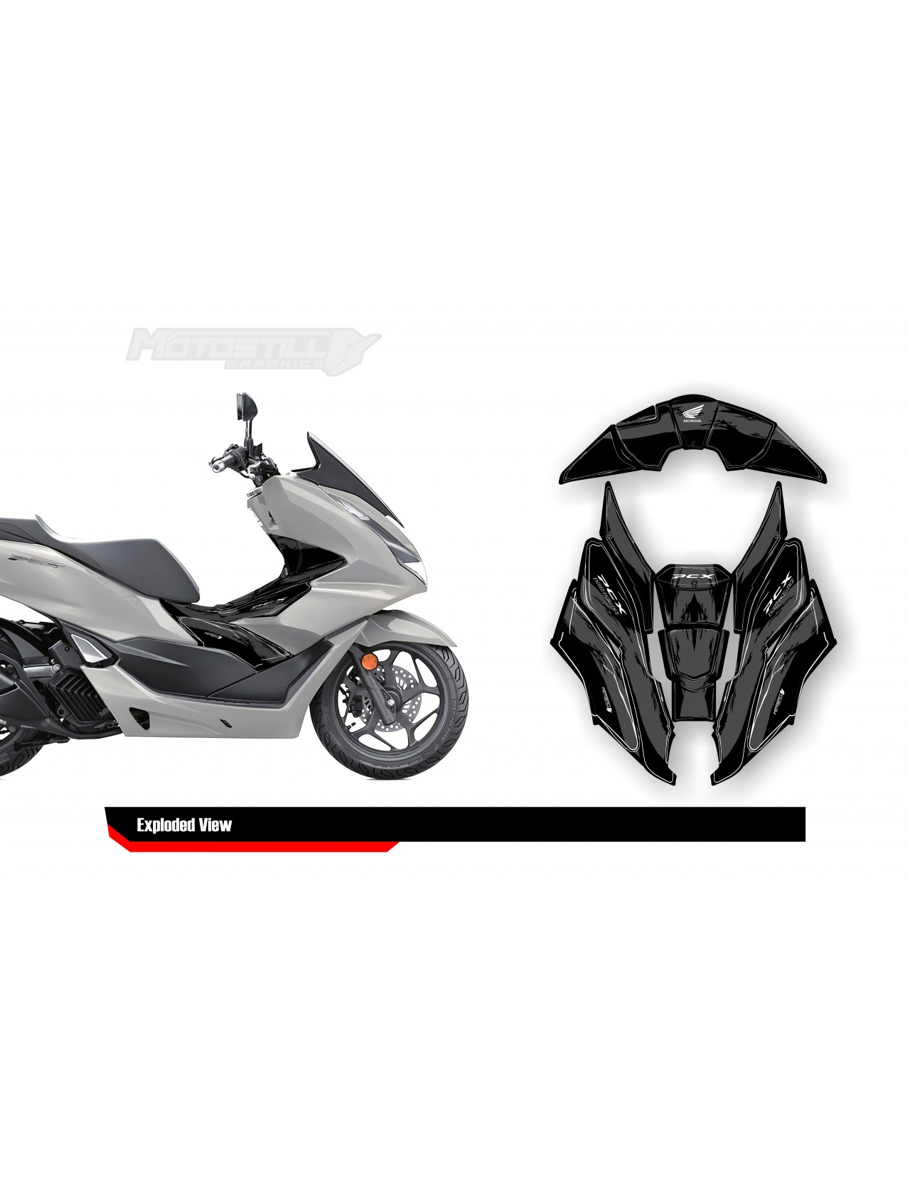 honda pcx sticker kit | honda pcx graphic kit | honda pcx decal kit ...