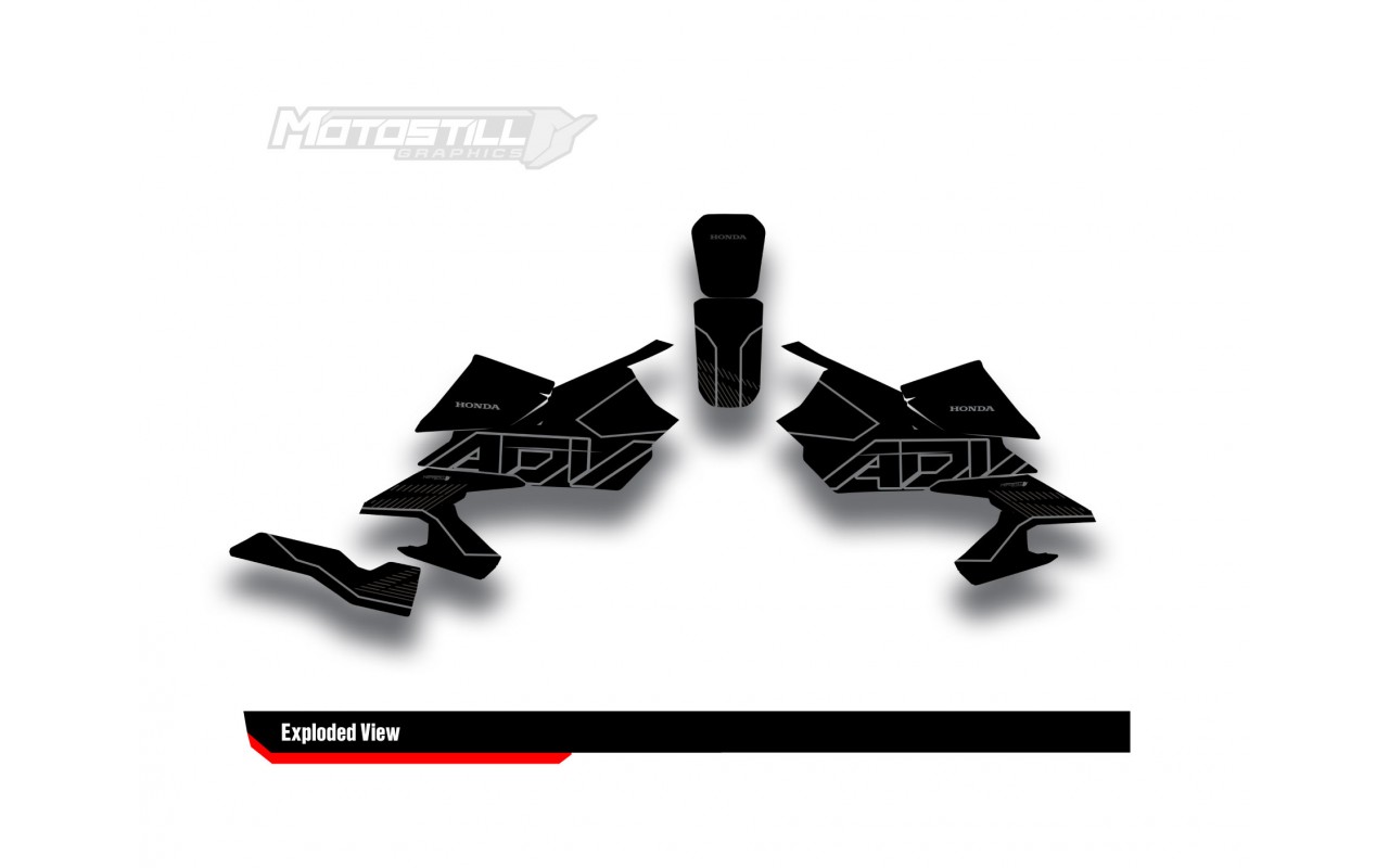 honda adv 350 protection graphıc kıt - honda adv 350 protection decal ...