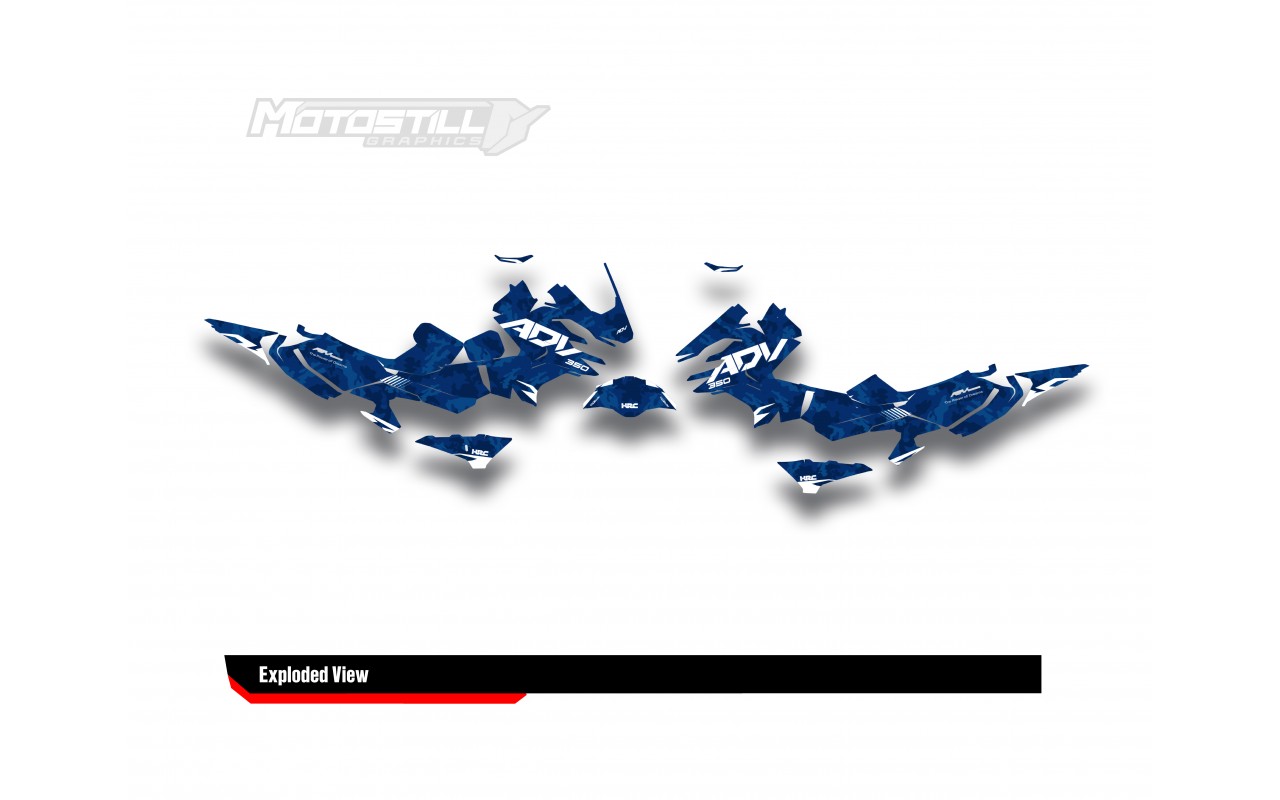 honda adv 350 graphıc kit - honda adv 350 decal kit - honda adv 350 ...