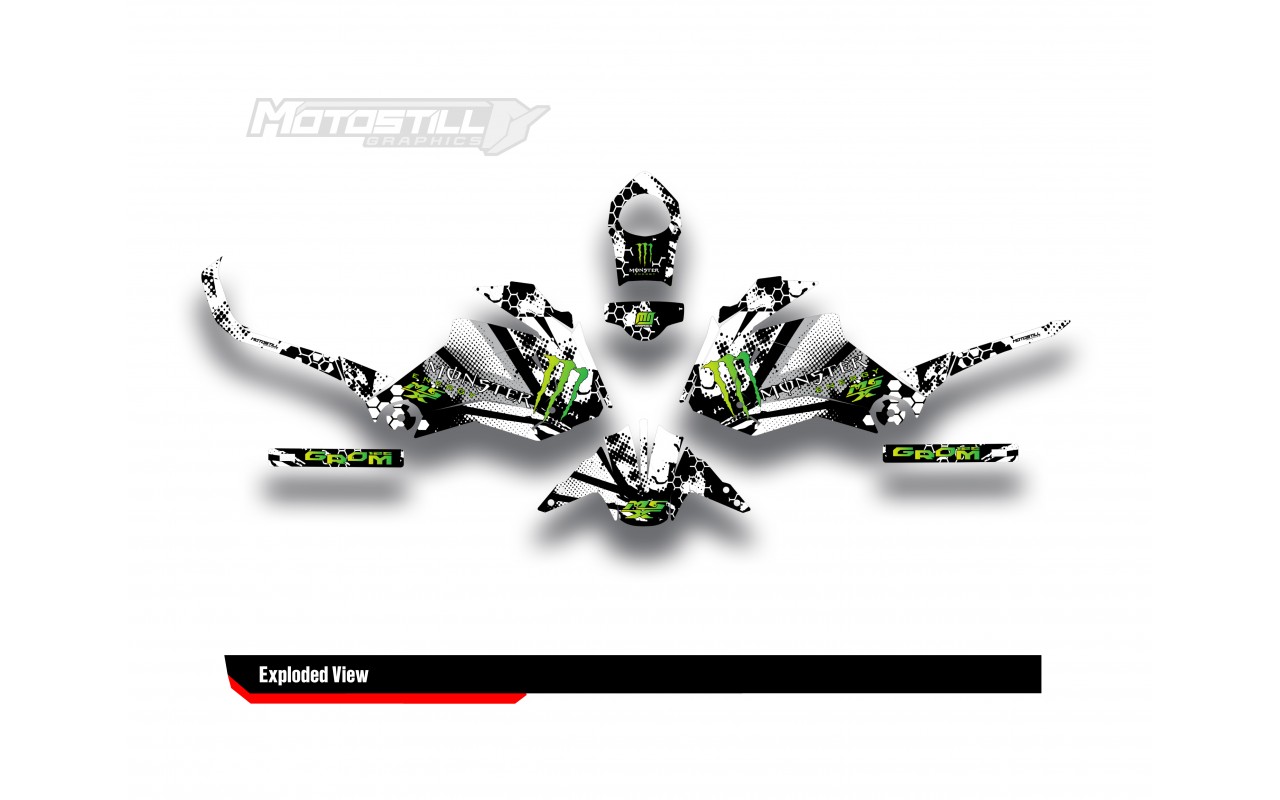 honda grom msx125 graphic kit | honda grom msx125 decal kit | honda ...
