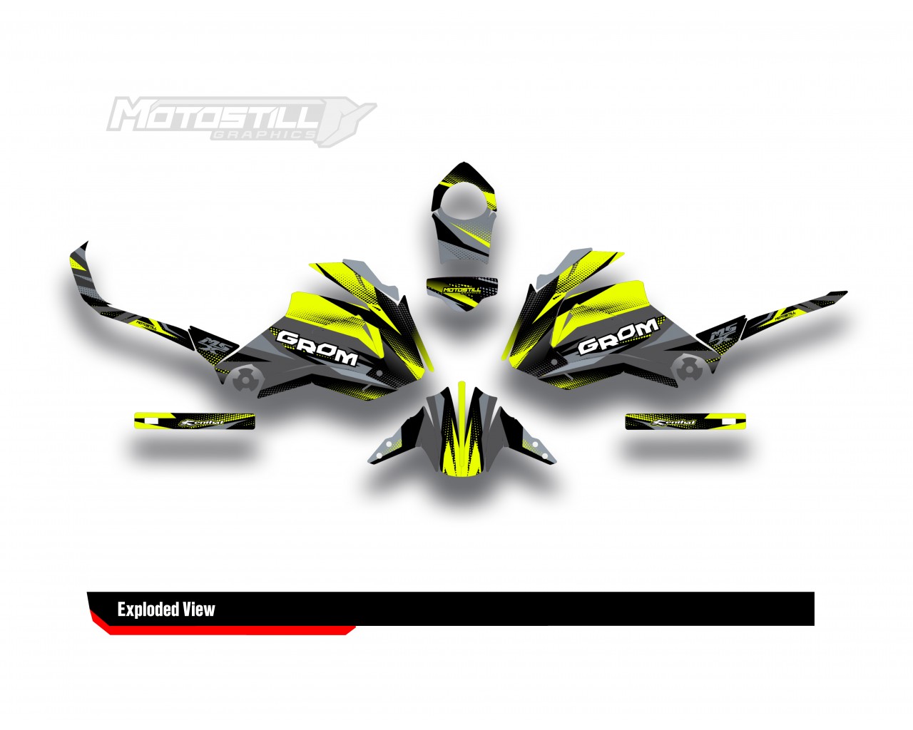 honda grom msx125 graphic kit | honda grom msx125 decal kit | honda ...