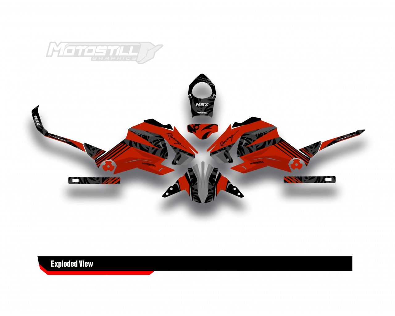 honda grom msx125 graphic kit | honda grom msx125 decal kit | honda ...
