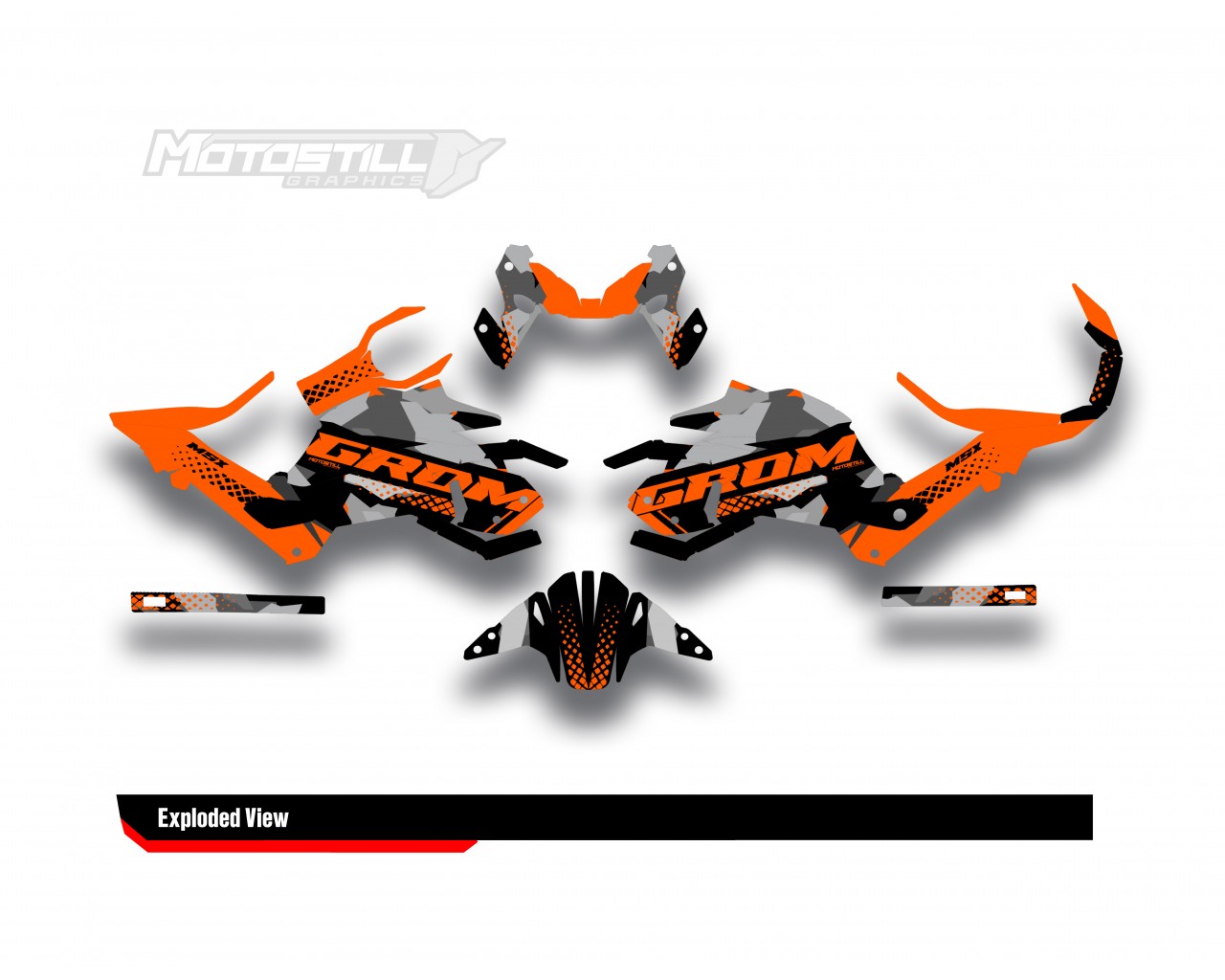honda grom msx125 graphic kit | honda grom msx125 sticker kit | honda ...