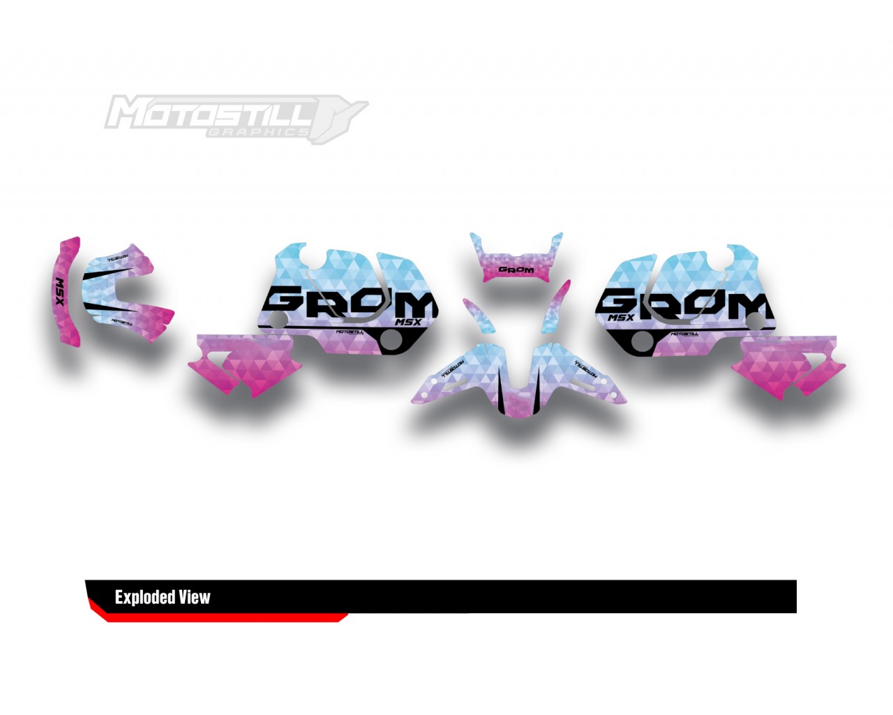 honda grom msx125 graphic kit | honda grom msx125 decal kit | honda ...
