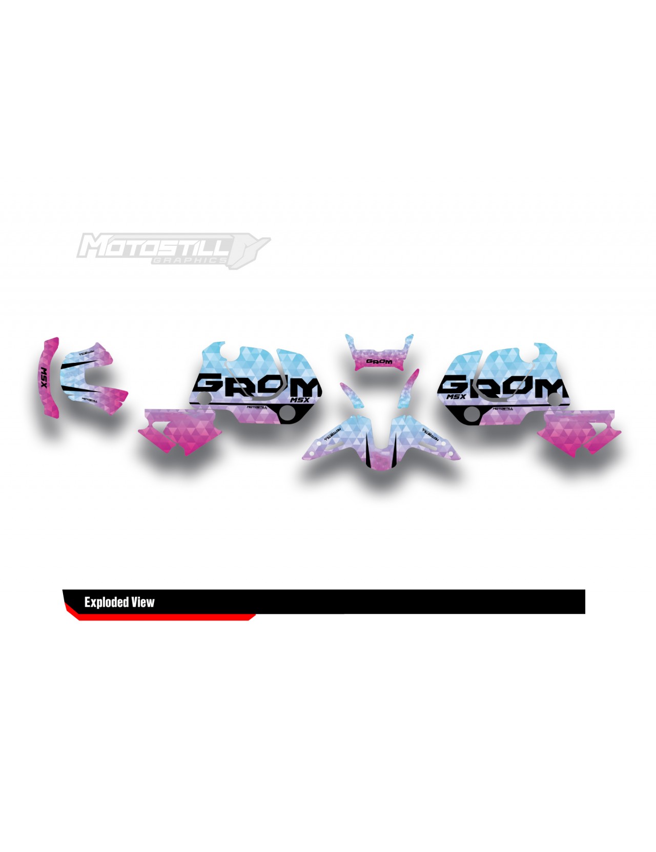 honda grom msx125 graphic kit | honda grom msx125 decal kit | honda ...