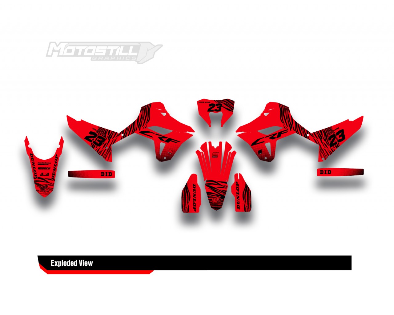 honda crf 250l 300l graphic kit | honda crf 250l 300l sticker kit ...