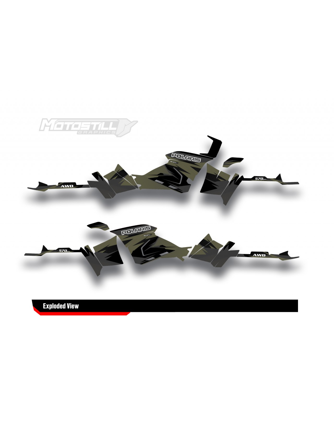 polaris sportsman 570 graphic kit | polaris sportsman 5700 sticker kit ...