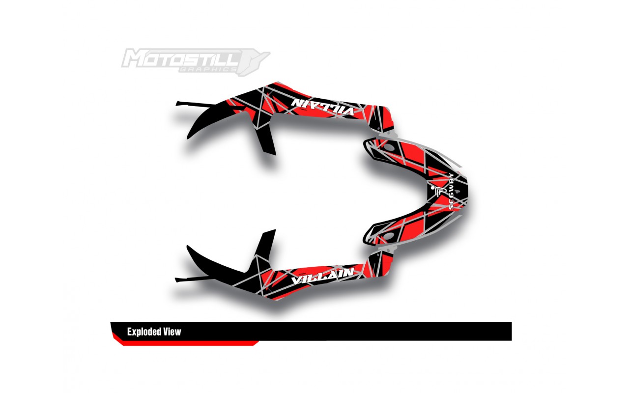 segway villain atv-utv graphic kit | segway villain atv-utv sticker kit ...