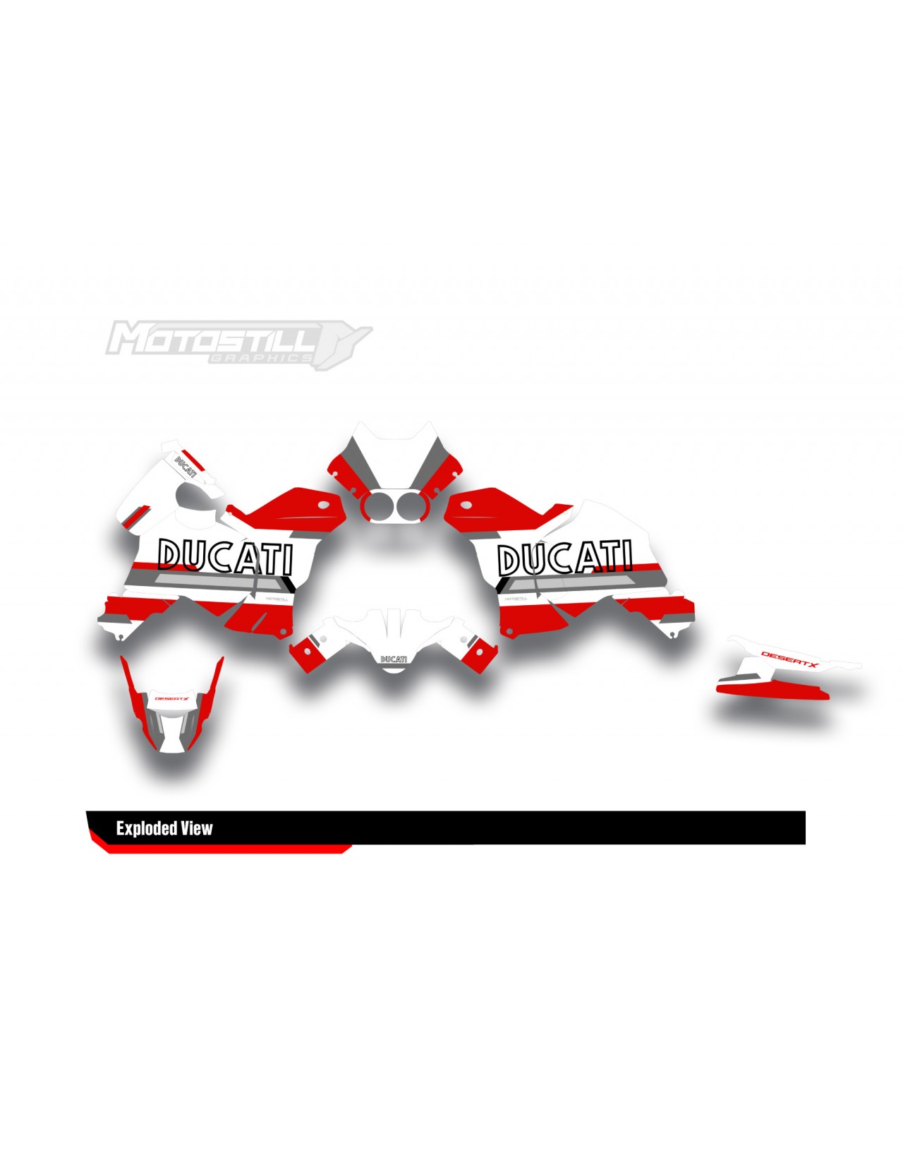 ducati desert x sticker kit | ducati desert x graphic kit | ducati ...