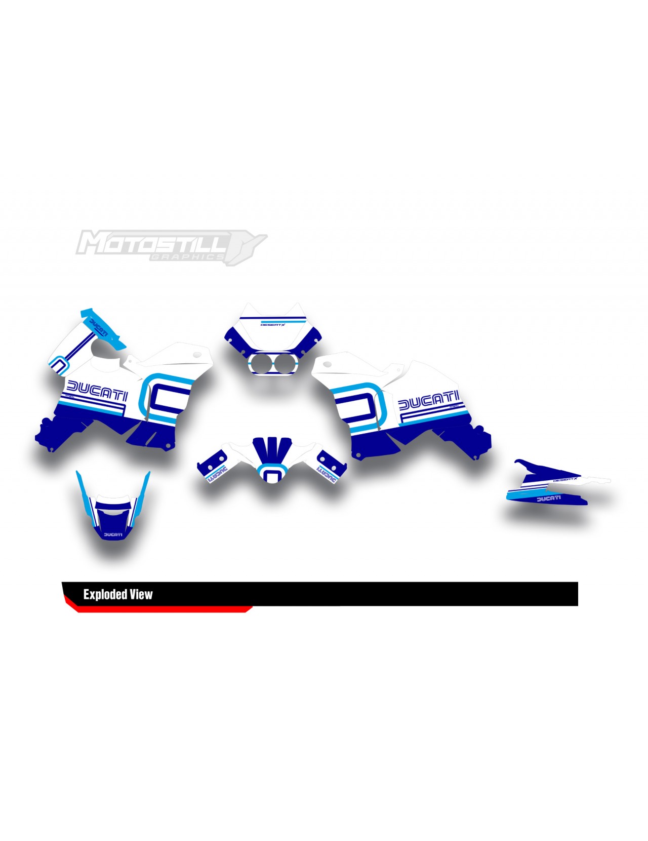 ducati desert x sticker kit | ducati desert x graphic kit | ducati ...