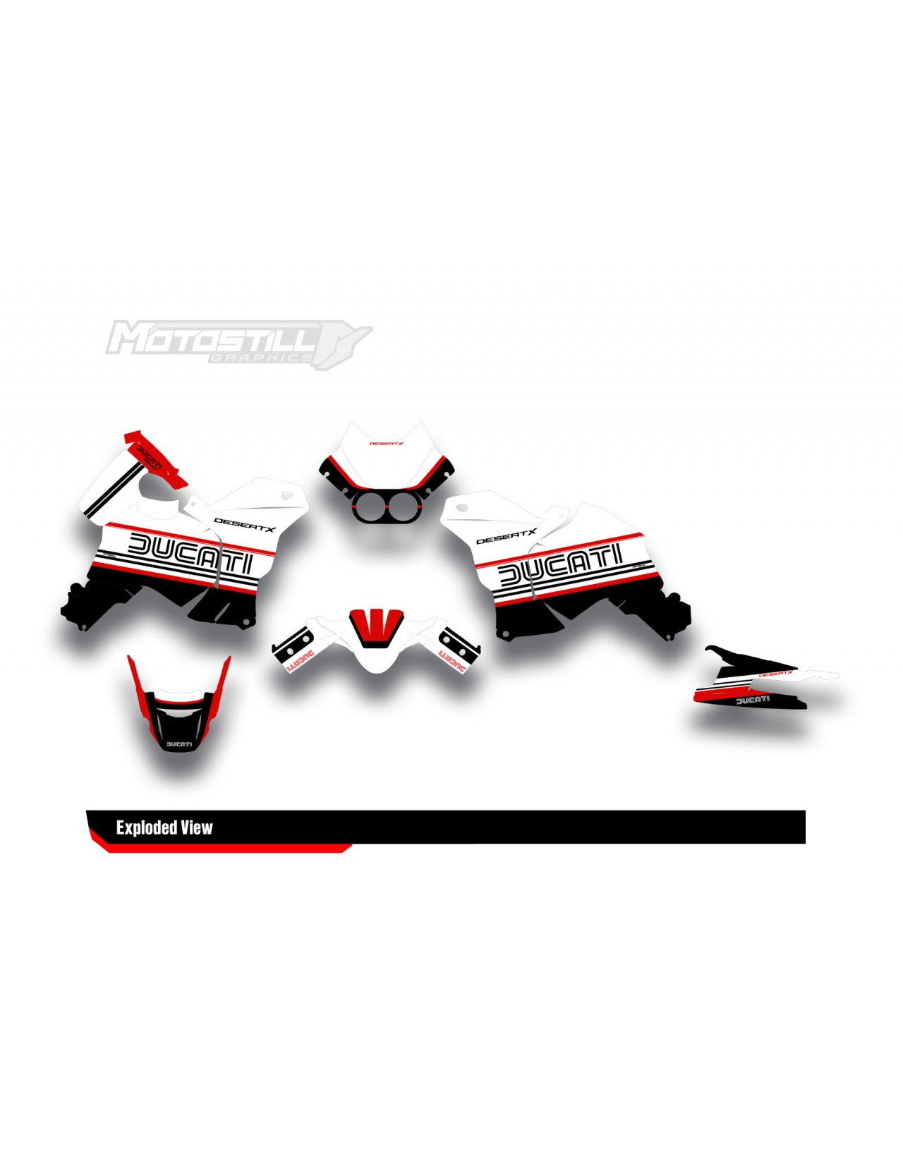 ducati desert x sticker kit | ducati desert x graphic kit | ducati ...