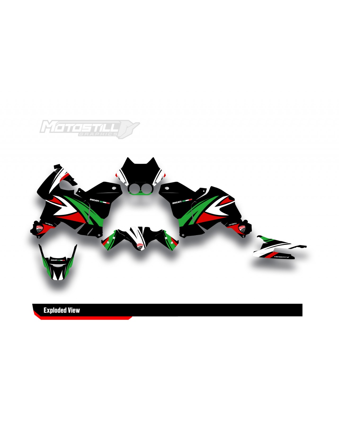 ducati desert x sticker kit | ducati desert x graphic kit | ducati ...