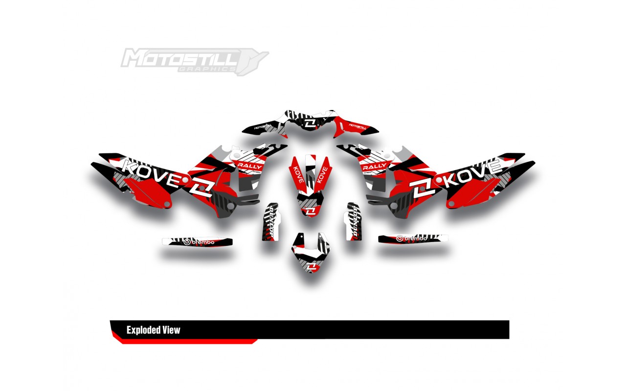 kove 450 rally graphic kit , kove 450 rally sticker kit , kove 450 ...