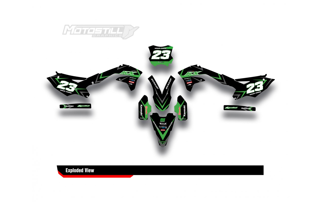 kawasaki kx 450 f graphic kit , kawasaki kx 450 f sticker kit ...