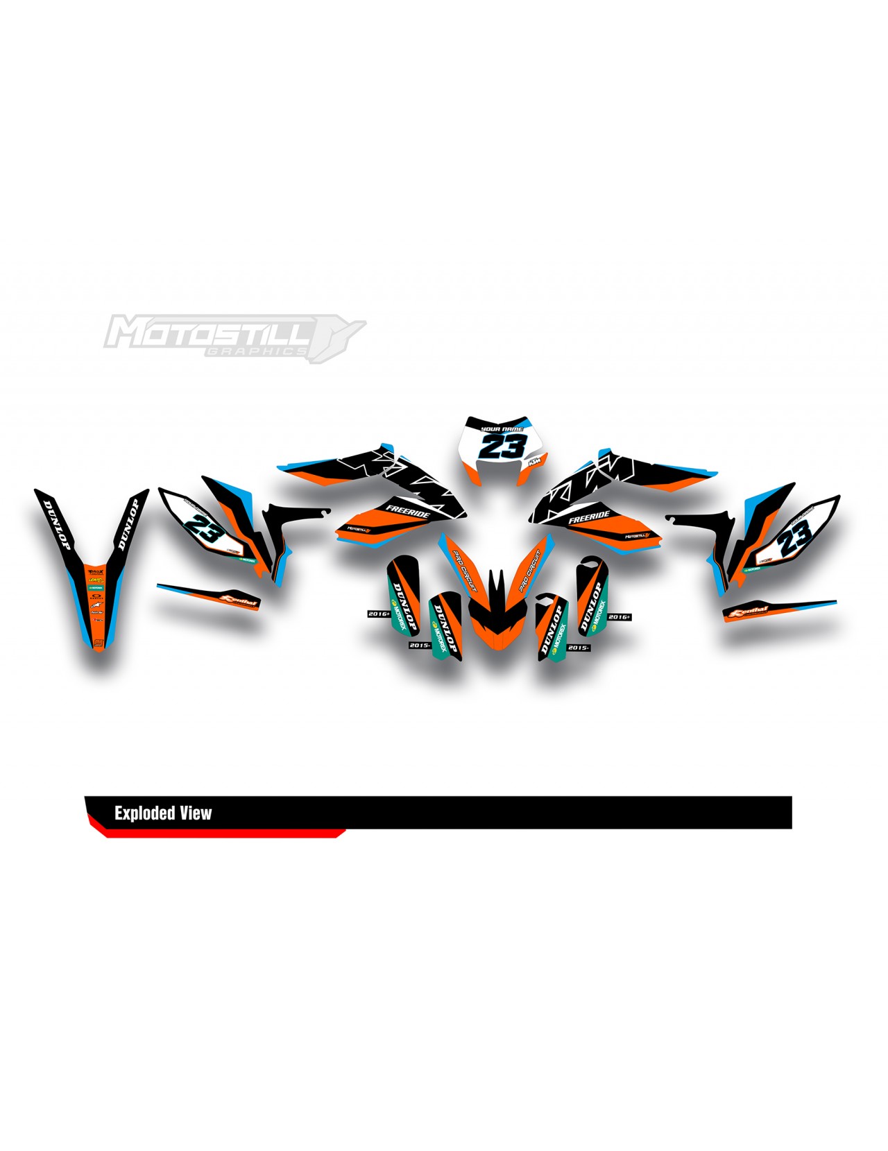 ktm freeride graphic kit | ktm freeride sticker kit | ktm freeride ...