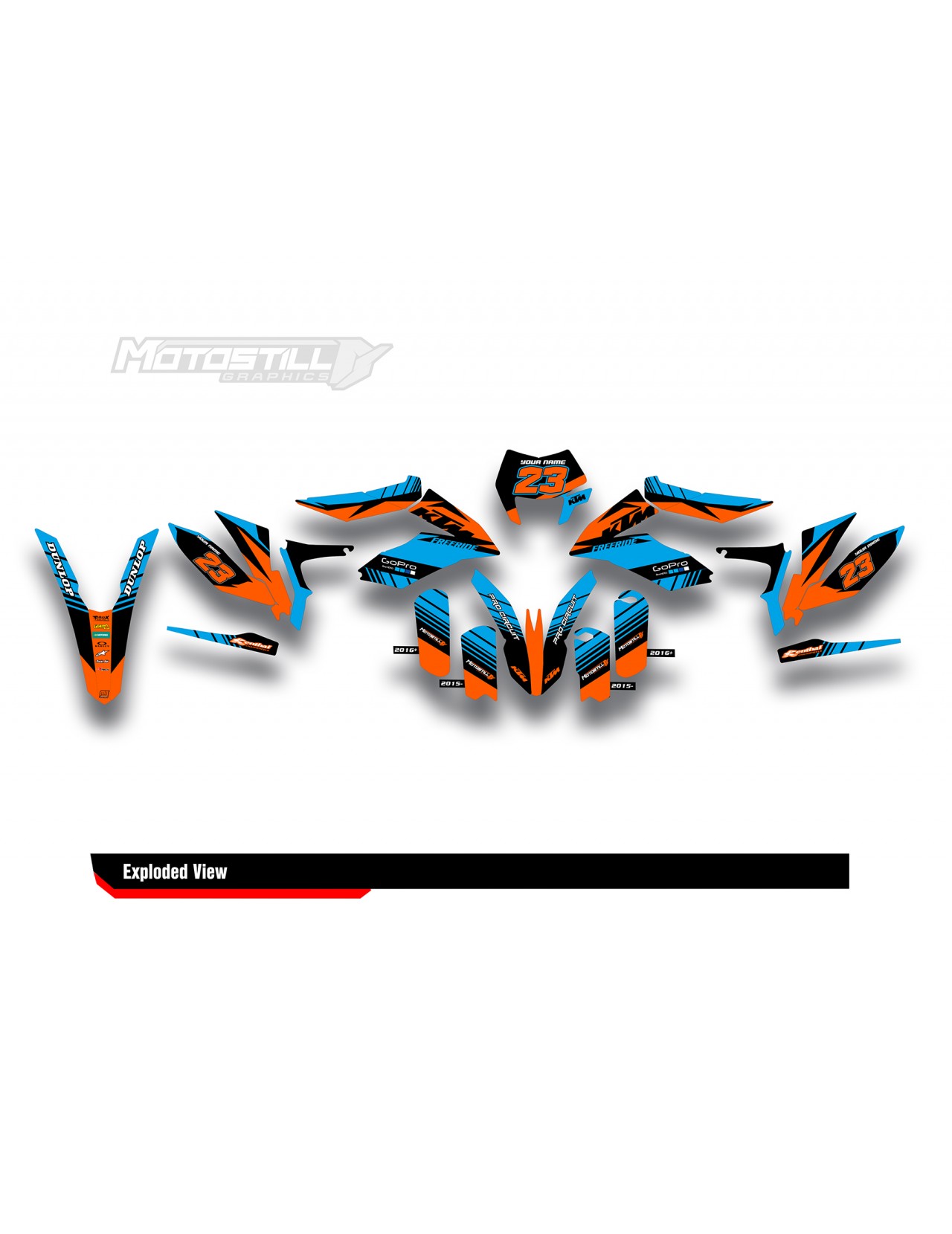 ktm freeride graphic kit | ktm freeride sticker kit | ktm freeride ...
