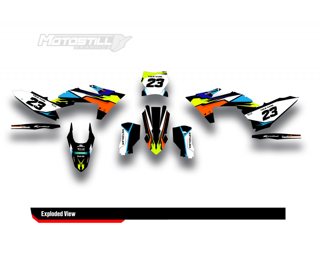 ktm exc graphic kit | ktm exc sticker kit | ktm exc decal kit | ktm xc ...