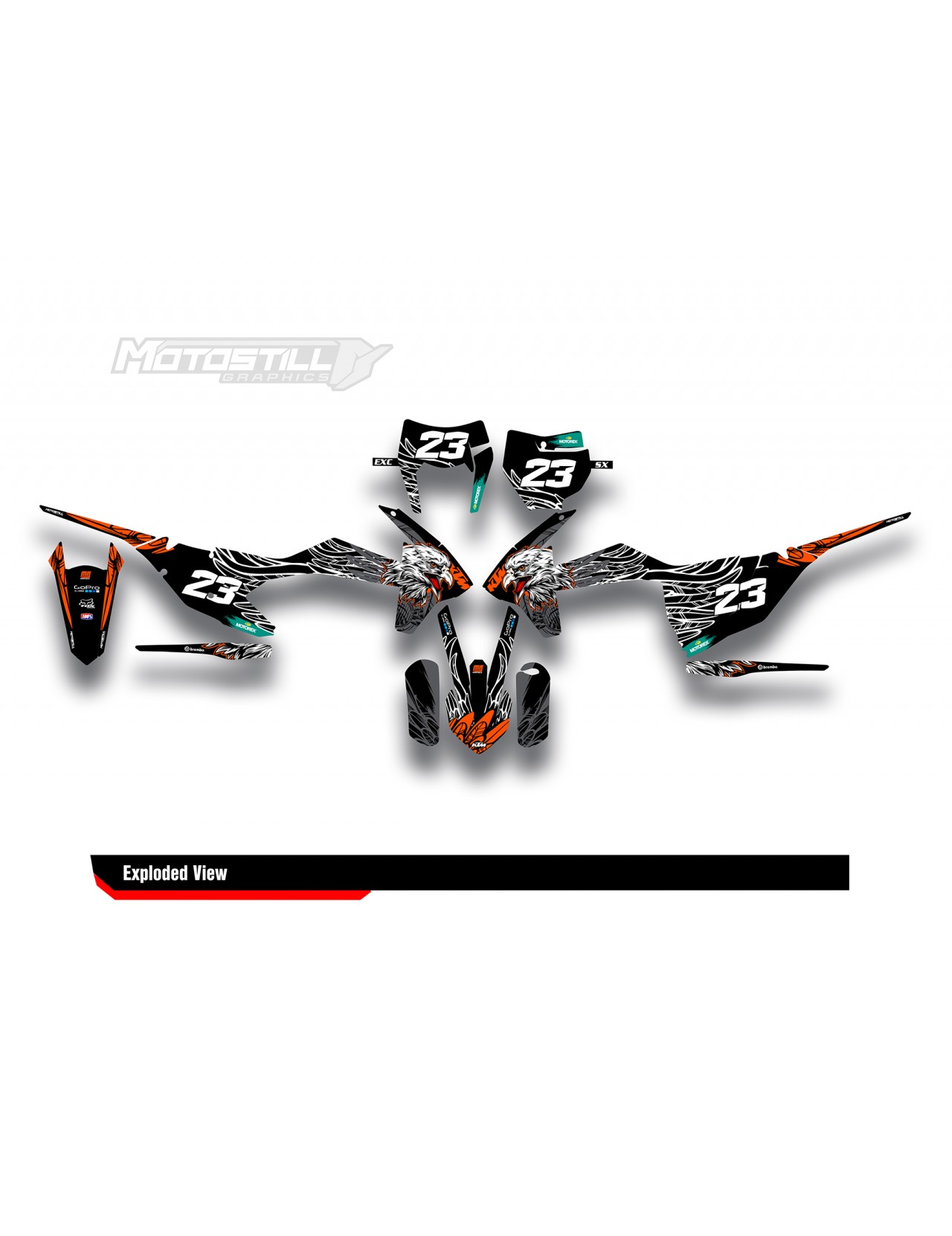 ktm exc graphic kit | ktm exc sticker kit | ktm exc decal kit | ktm xc ...